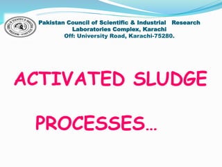 Activated Sludge Process | PPTX