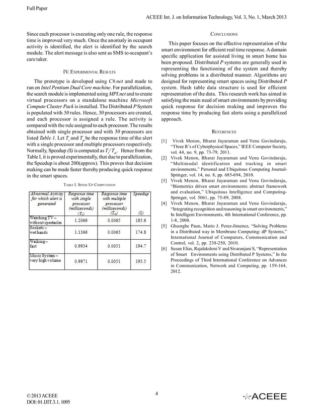 Efficient Representation of Smart Environments using a Parallelized Approach | PDF