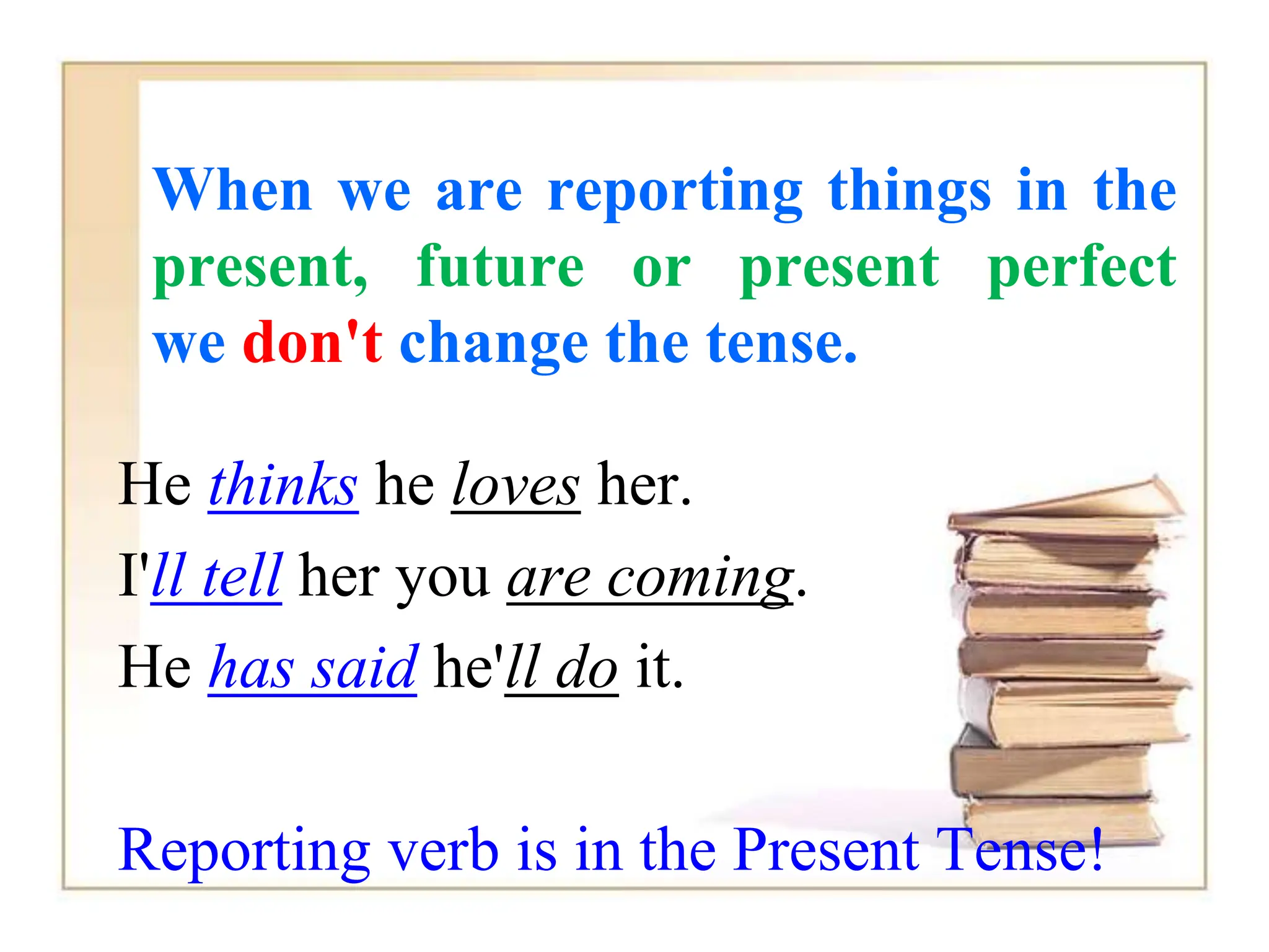 Reported speech | PPT