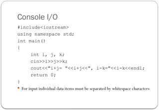 Introduction to C++ CSE 109 Lecture 8.pptx | Programming Languages | Computing