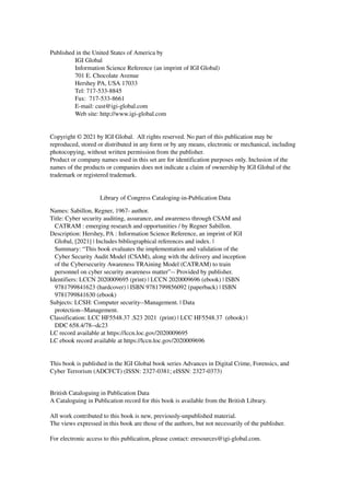 Cyber Security Auditing Assurance And Awareness Through Csam And Catram ...