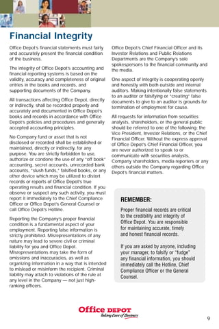 office depot CodeOfEthics_Hdbk05 | PDF