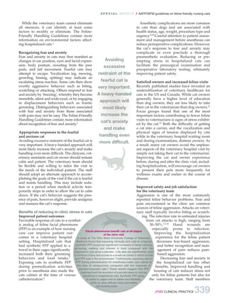 AAFP and ISFM Feline-Friendly Nursing Care Guidelines | PDF