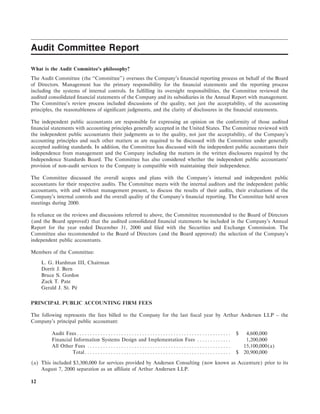southern Proxy Statement 2001 | PDF