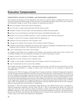 southern Proxy Statement 2001 | PDF