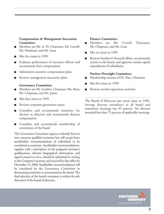southern Proxy Statement 2000 | PDF | Business Accounting & Finance | Business