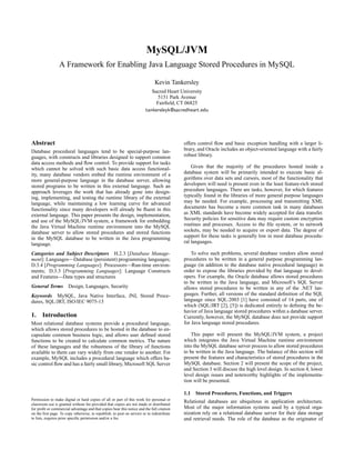 Graduate Project Summary | PDF | Databases | Computer Software and ...