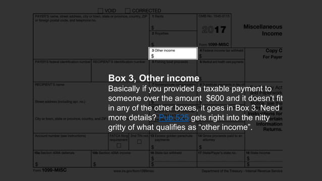 The 1099 Form, Explained and Annotated | PPTX | Personal Taxes ...