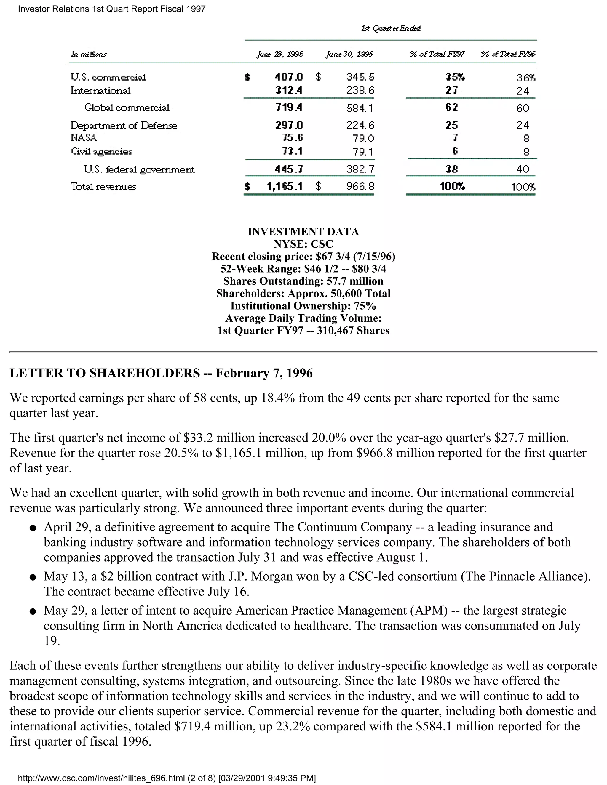 computer sciences FY 1997 Q1 | PDF