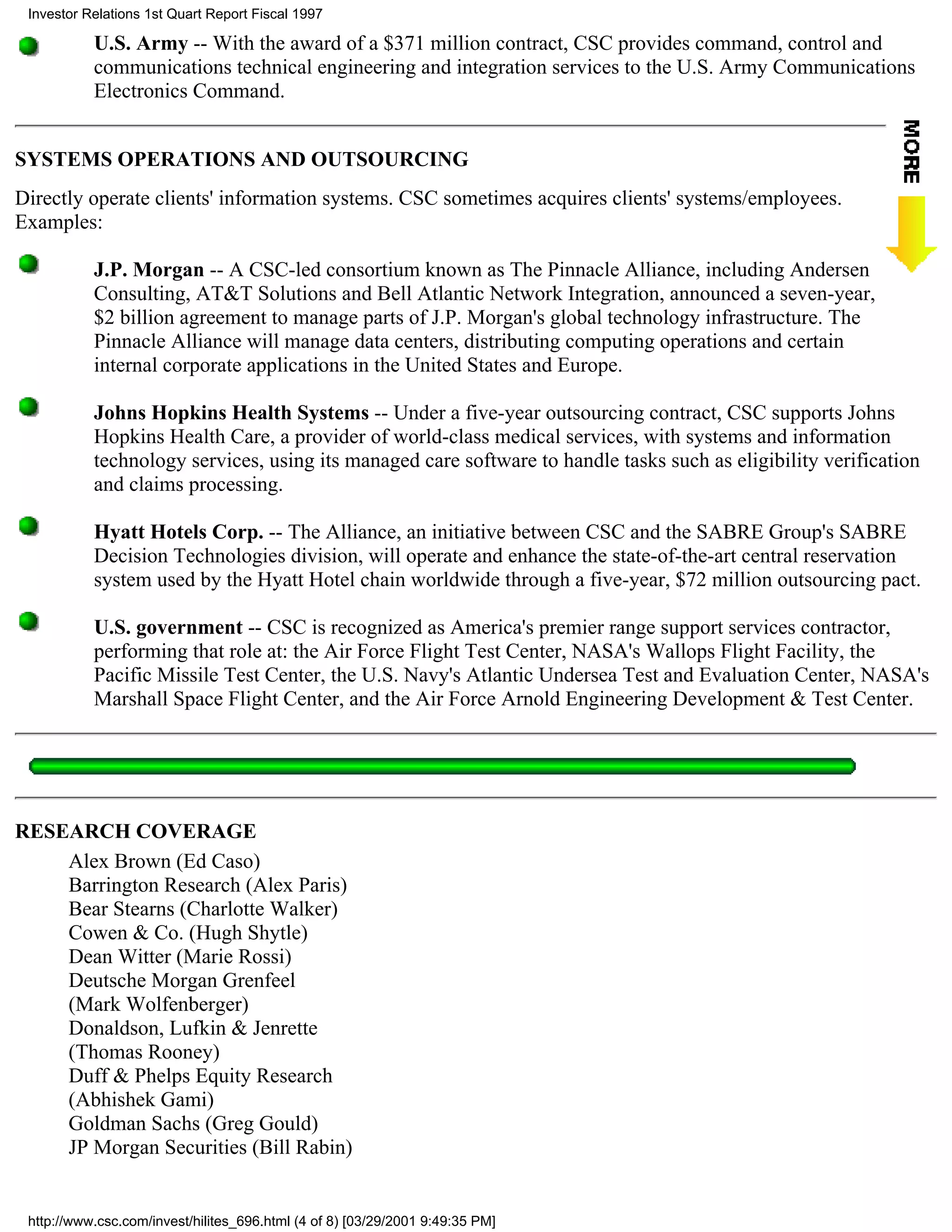 computer sciences FY 1997 Q1 | PDF