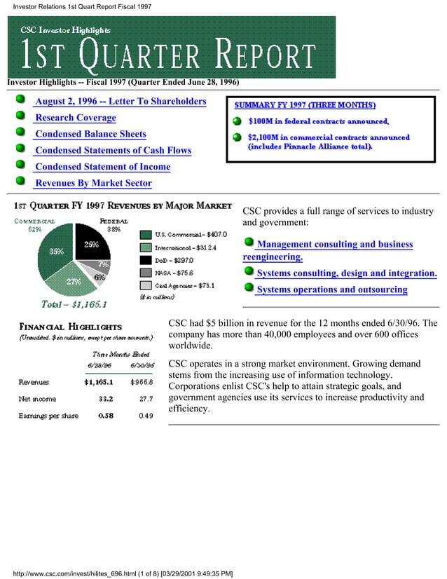 computer sciences FY 1997 Q1 | PDF