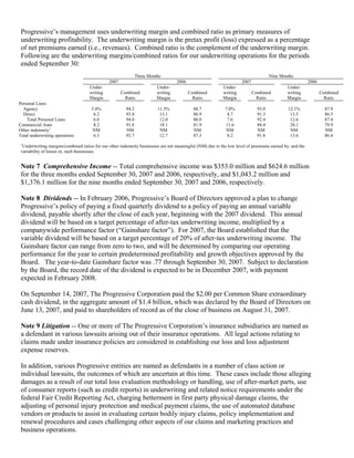 Progressive-3Q 07 QSR | PDF