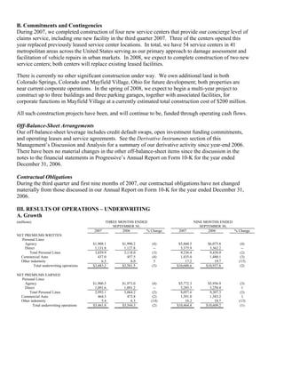 Progressive-3Q 07 QSR | PDF