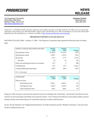 progressive mreport-01/08 | PDF