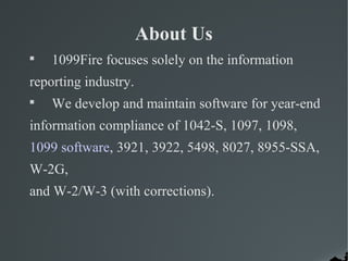1099 fire ppt | PPT