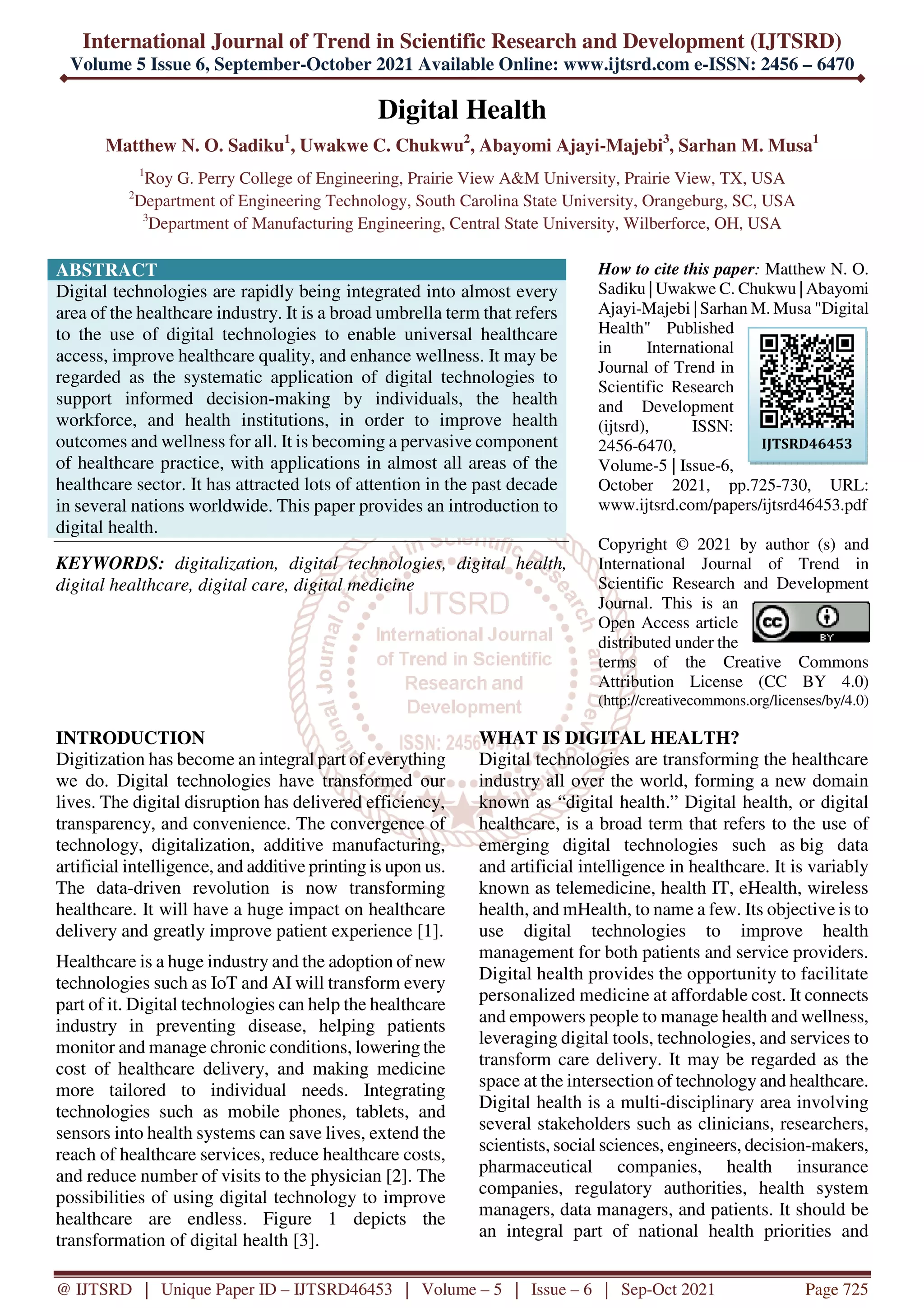 Digital Health | PDF