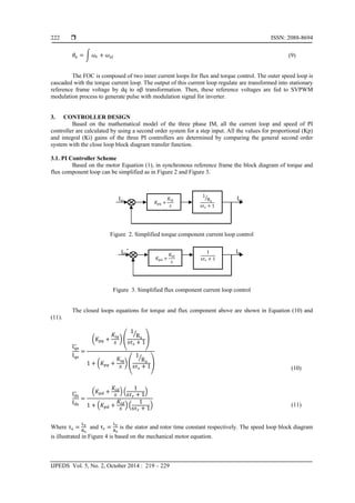 Comparison Analysis of Indirect FOC Induction Motor Drive using PI, Anti-Windup and Pre Filter ...