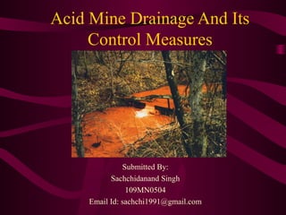 acid mine drainage | PPT