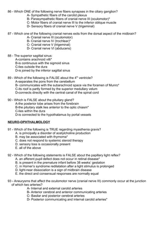 109 Multiple Choice Questions (MCQS) - Residency Entrance exam.doc