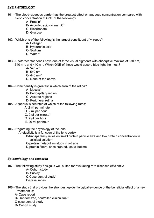 109 Multiple Choice Questions (MCQS) - Residency Entrance exam.doc