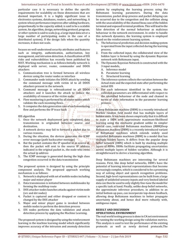 Optimized Intrusion Detection System using Deep Learning Algorithm | PDF