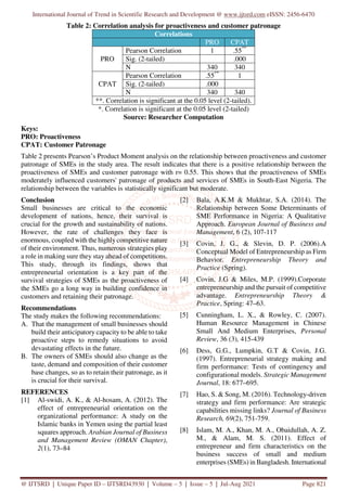Performance Implication of Entrepreneurial Orientation in South Eastern Nigeria A Small and ...