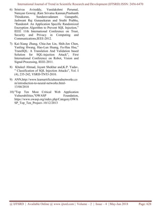 SQL Injection Attack Detection and Prevention Techniques to Secure Web ...