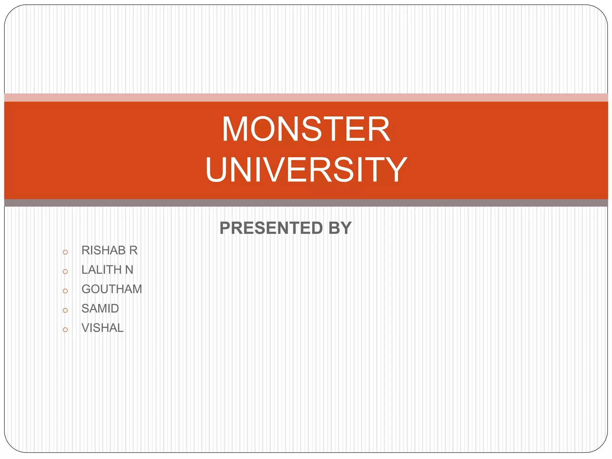 Monster ppt | PPT