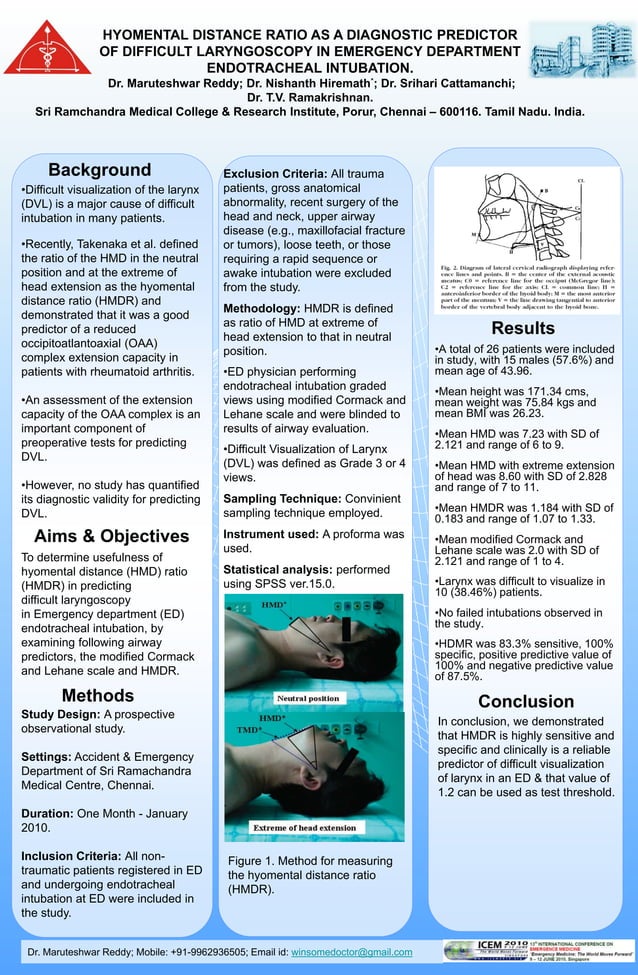 HYOMENTAL DISTANCE RATIO AS A DIAGNOSTIC PREDICTOR OF DIFFICULT ...