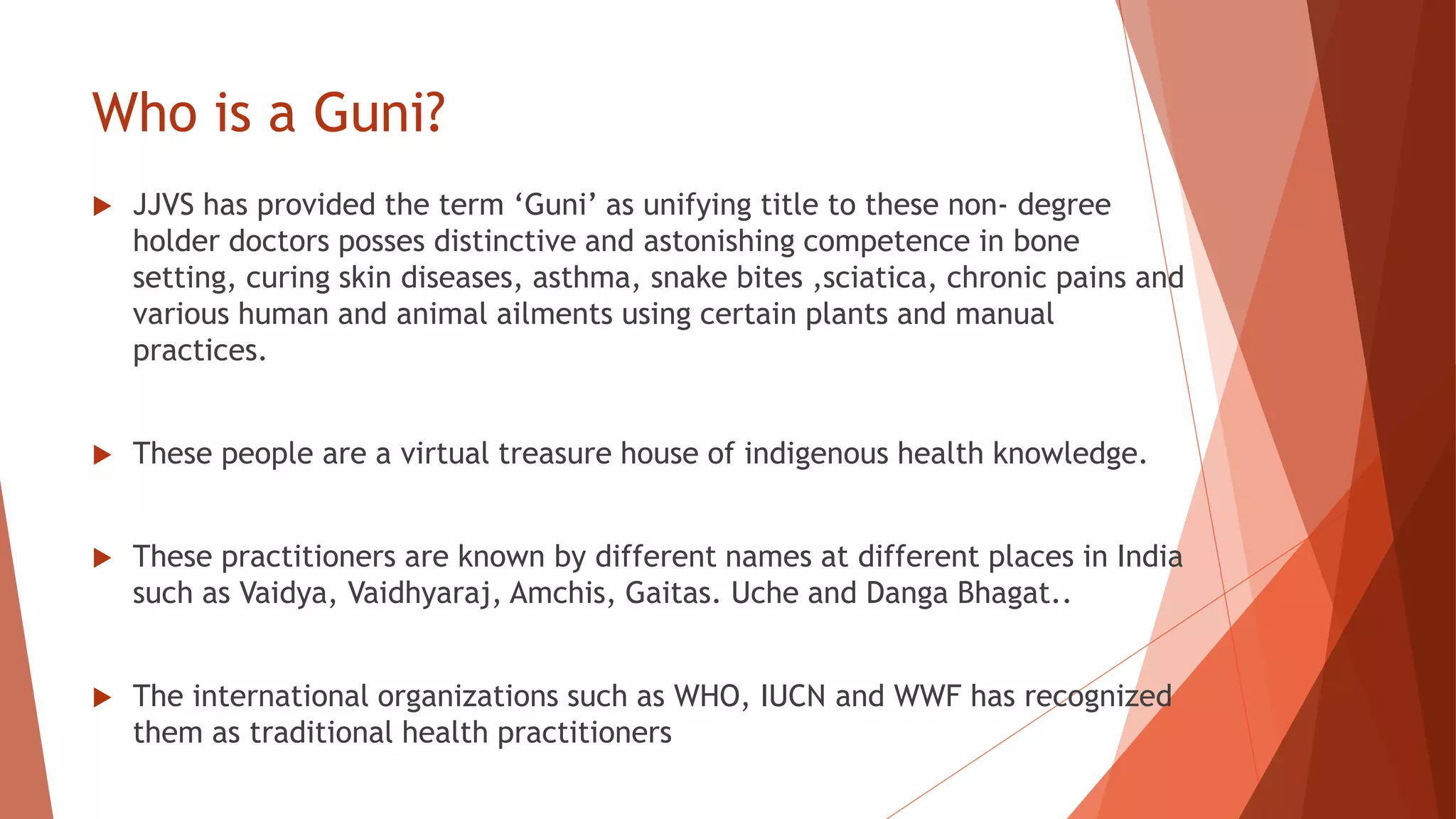 Guni Medicine | PPTX