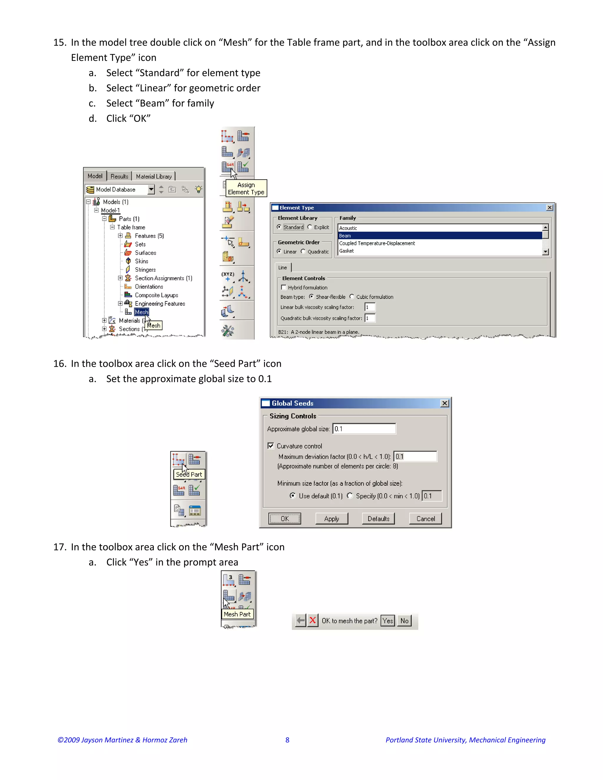 Tutorial ABaqus | PDF