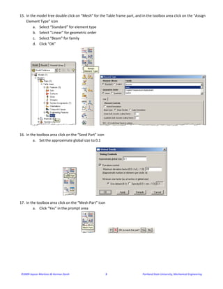 Tutorial ABaqus | PDF