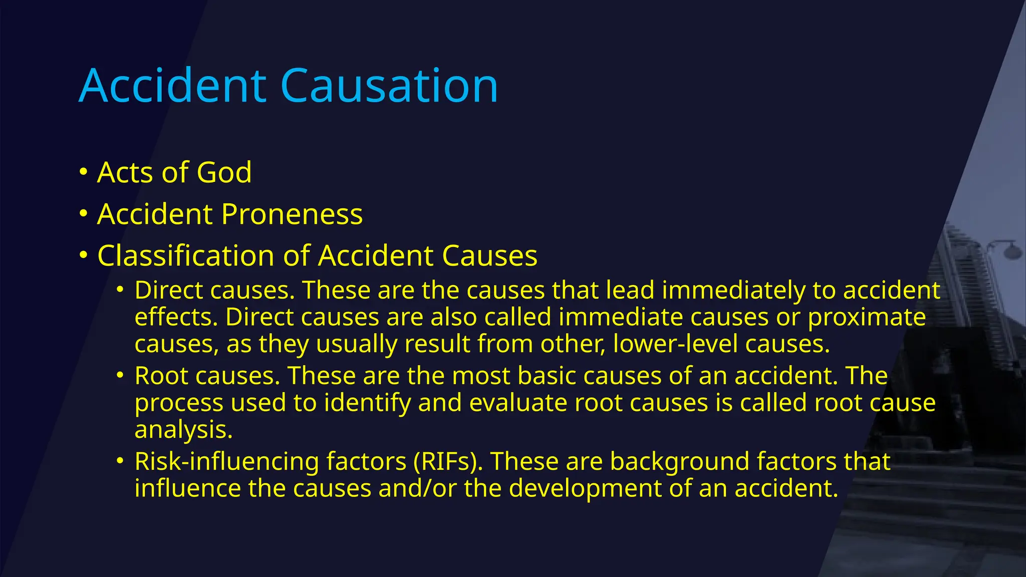 Accident Model for investigation and preventive action | PPTX