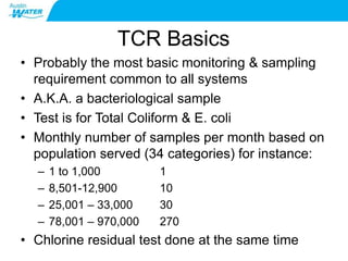 Revised Total Coliform Rule, Charles Maddox, P.E. | PPTX