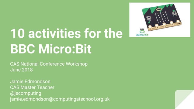 10 simple activities using the BBC Micro:Bit | PDF | Computing | Technology & Computing