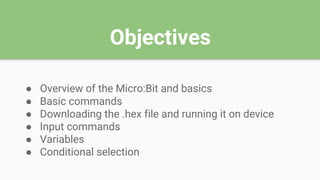 10 simple activities using the BBC Micro:Bit | PDF