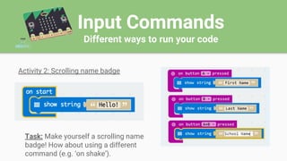 10 simple activities using the BBC Micro:Bit | PDF