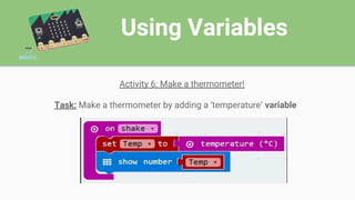 10 simple activities using the BBC Micro:Bit | PDF | Computing | Technology & Computing