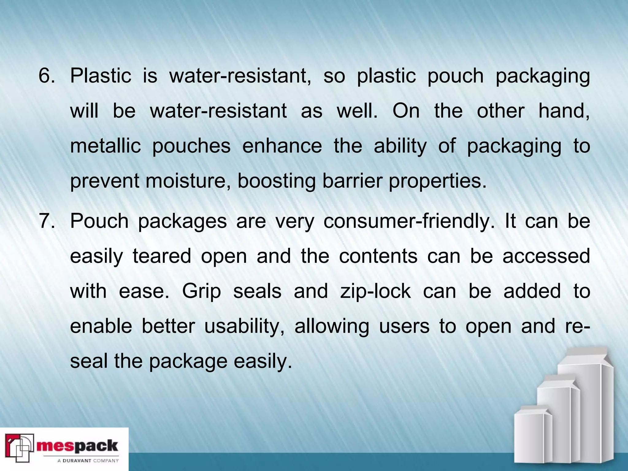 10 advantages of flexible pouch packing | PPT