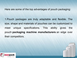 10 advantages of flexible pouch packing | PPT