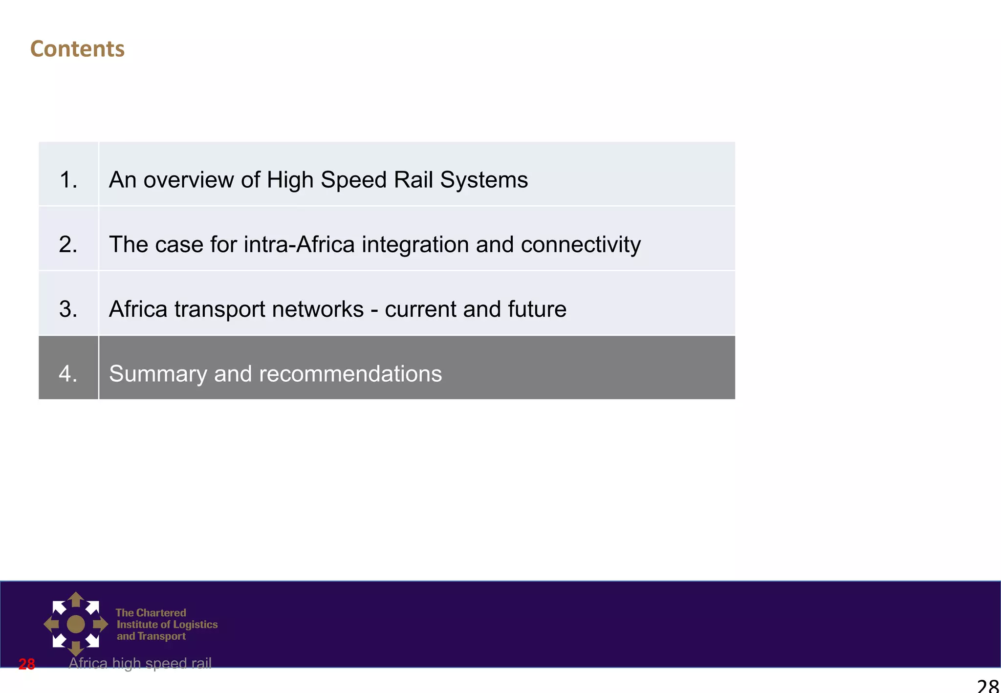 The Strategic Importance of Railways in Africa. Overview of the Present ...