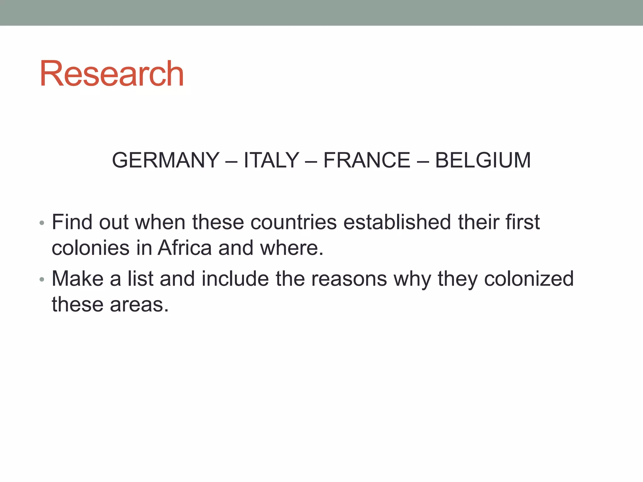 African Colonization Timeline | PPTX