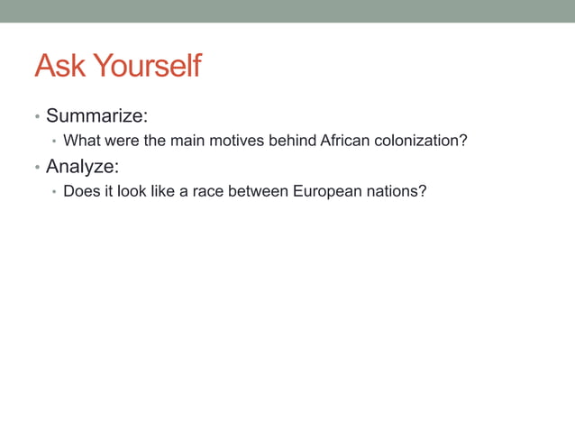 African Colonization Timeline | PPTX