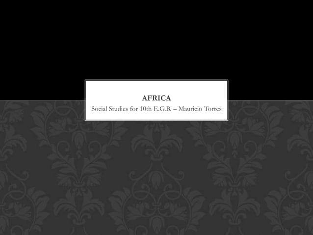 African Geography | PPT