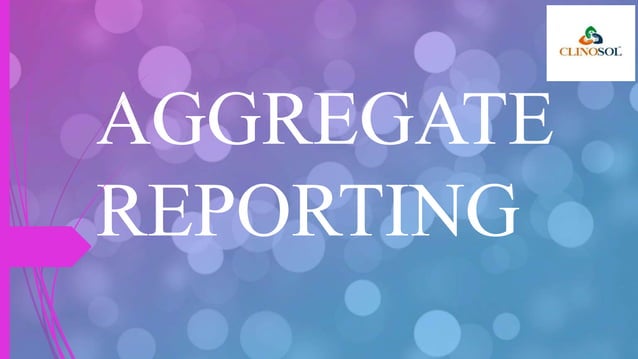 AGGREGATE REPORTING. | PPTX | Business Accounting & Finance | Business
