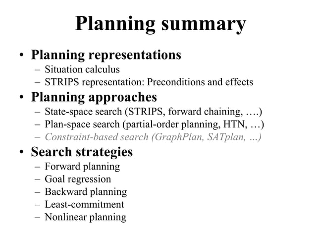 Detailed notes on Artificial Intelligence planning sjm.ppt