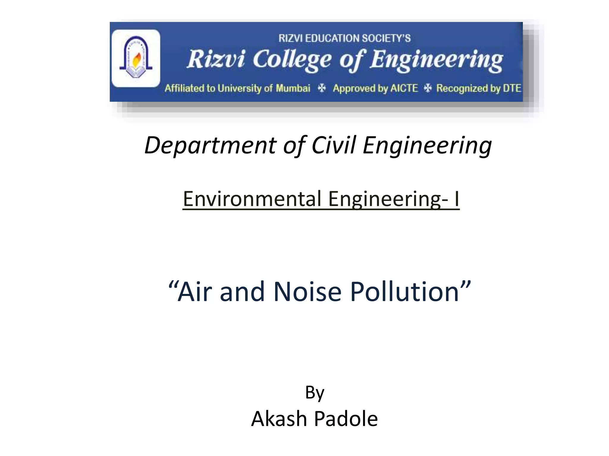 10 Air and Noise Pollution | PPTX
