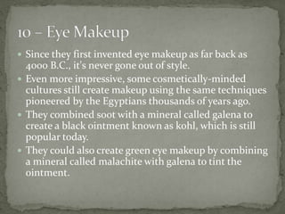 10 Amazing Ancient Egyptian Inventions | PPTX