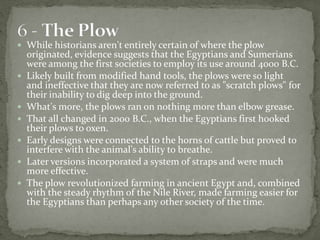 10 Amazing Ancient Egyptian Inventions | PPTX