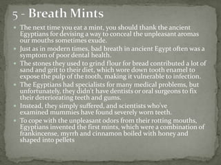 10 Amazing Ancient Egyptian Inventions | PPTX